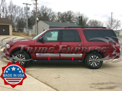 2007-2017 Ford Expedition EL Rocker Panel Trim Cover Stainless Steel ...