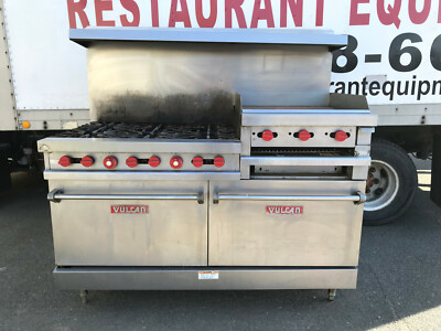Vulcan VG260 6-Burner Restaurant Range with 24" Raised Griddle/Broiler ...