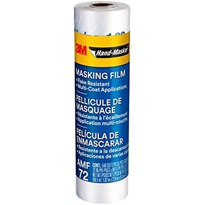 3M Hand-Masker 72 in. W X 90 ft. L Clear Plastic Advanced Masking Film ...