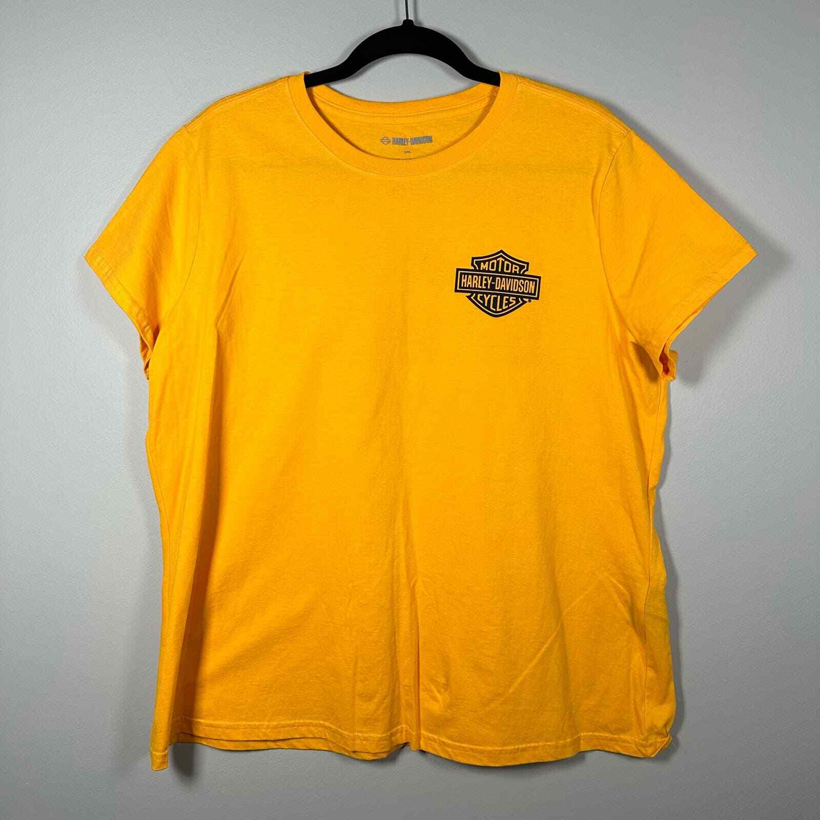 Harley Davidson XXLarge Bright Yellow Checkered Flag … - Gem