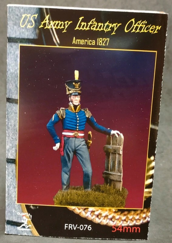 OlimpYa Models 54mm metal kit figure "US Army Infantry Officer, 1827 ...