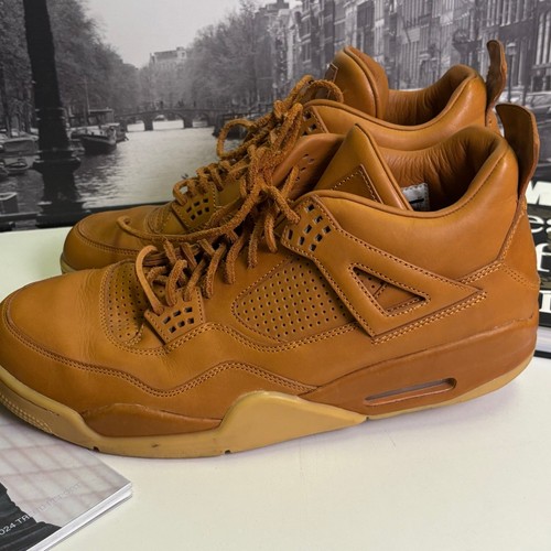 Nike Air Jordan 4 Retro Premium Wheat Brown Shoes 819139-205 | eBay