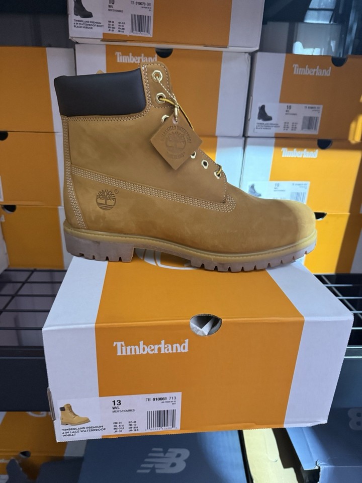 NEW Timberland 6 Inch Boot Wheat Nubuck Premium (TB010061-713) Men's ...