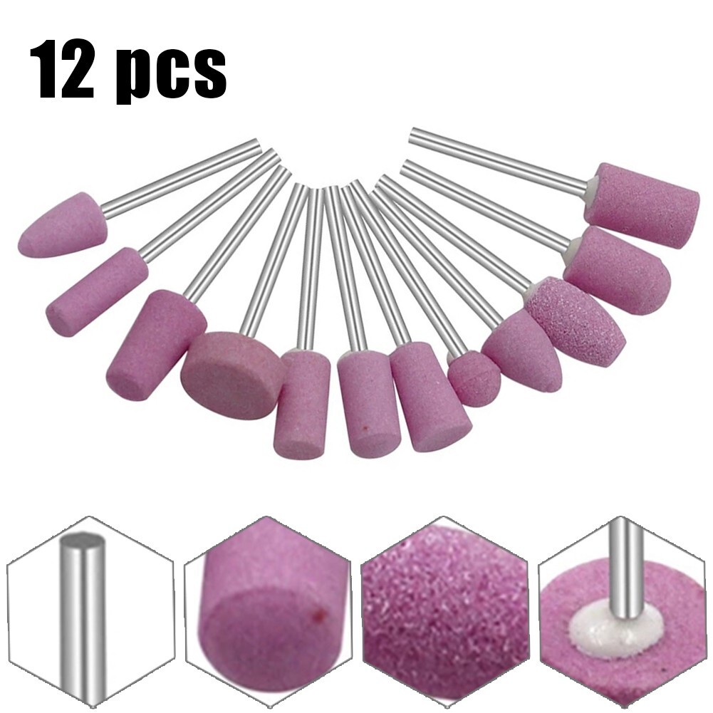 High Quality Abrasive Mounted Stones for Rotary Tools Set of 12 Pieces ...