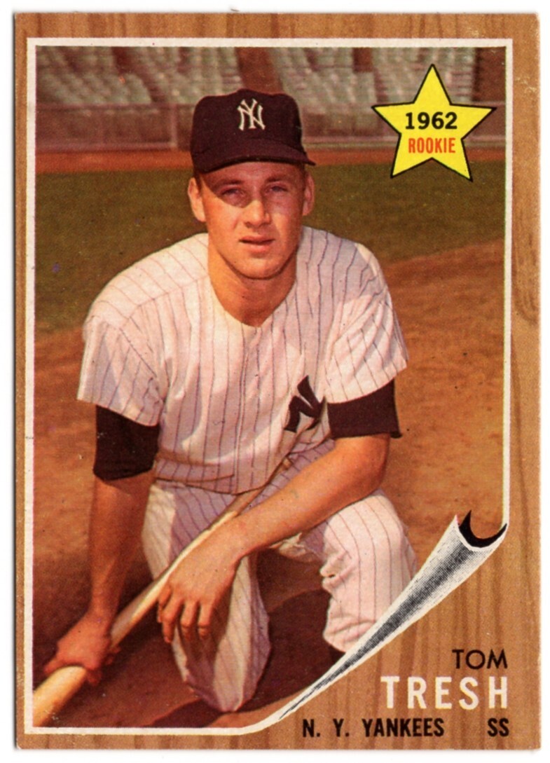 TOM TRESH RC 1962 TOPPS #31 NEW YORK YANKEES ROOKIE EXCELLENT+ ...