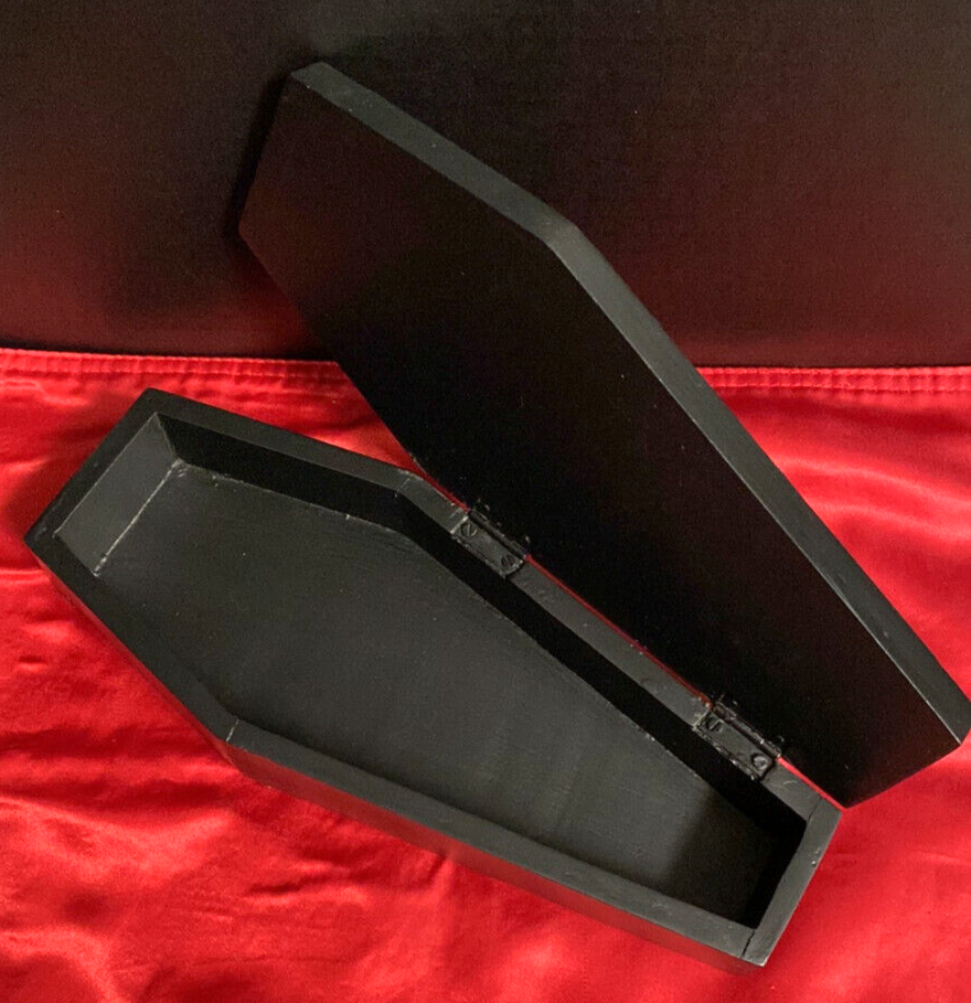 NEW-COLLECTIBLE VINTAGE GOTHIC VAMPIRE COFFIN JEWELRY STASH TRINKET ...