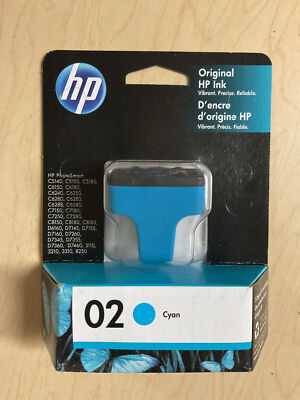 HP 02 INK CARTRIDGES Light Magenta Yellow Light Cyan Black Cyan " You ...
