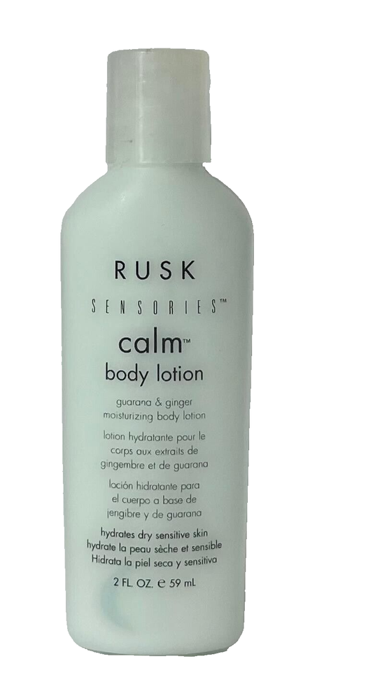 12 Rusk Sensories CALM BODY LOTION MOISTURIZING 2 oz ea Travel Size | eBay