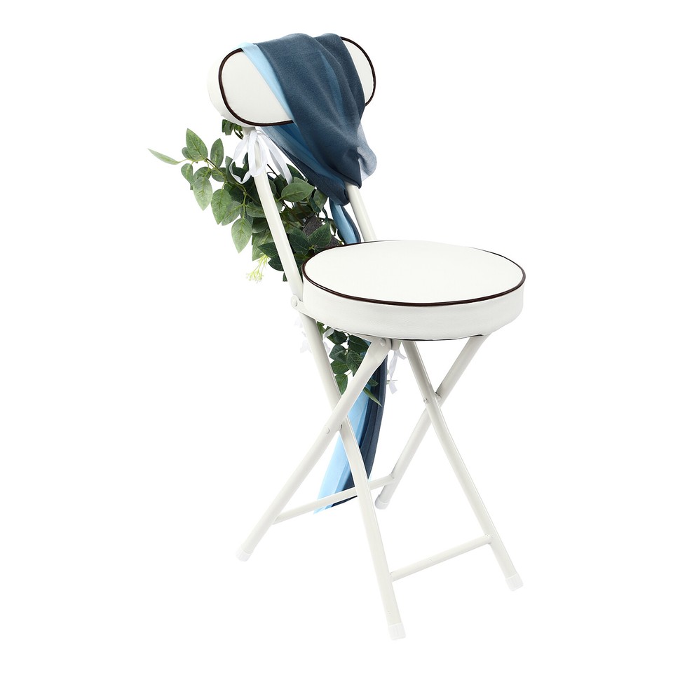 Blue Artificial Flower Arrangement Ribbons For Wedding Chair Back Decor ...