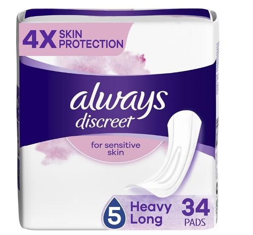 Always Discreet for Sensitive Skin Pads / Liners For Women, Regular ...