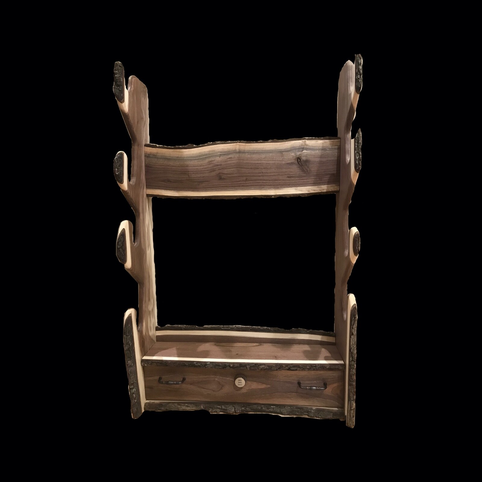 Rustic Wall Mount Walnut and Cherry Gun Racks | eBay