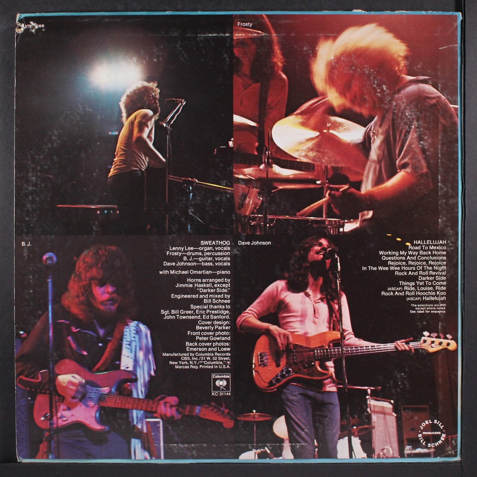 SWEATHOG: hallelujah COLUMBIA 12" LP 33 RPM | eBay