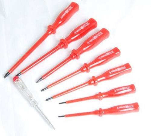7 Piece Electrician's Insulated Electrical Hand Screwdriver Tool Set ...