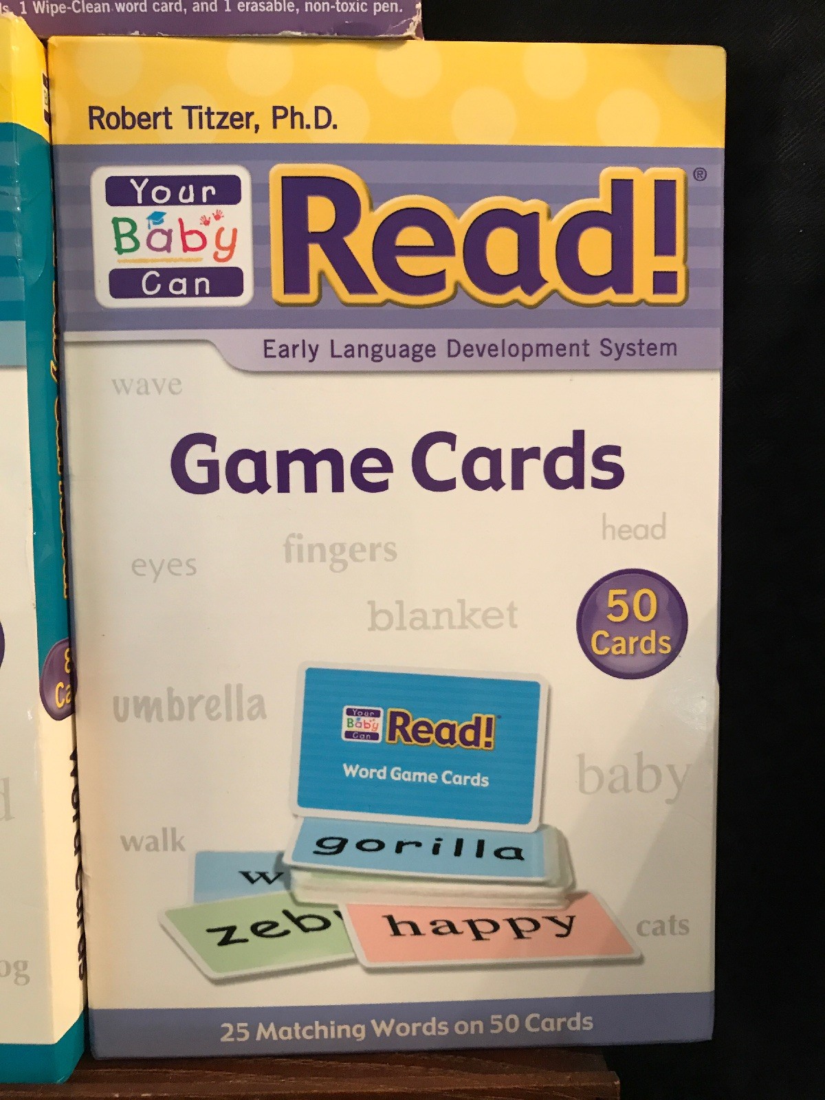 Your Baby Can Read 82 Word Cards 50 Game Cards And Sliding Review Cards ...