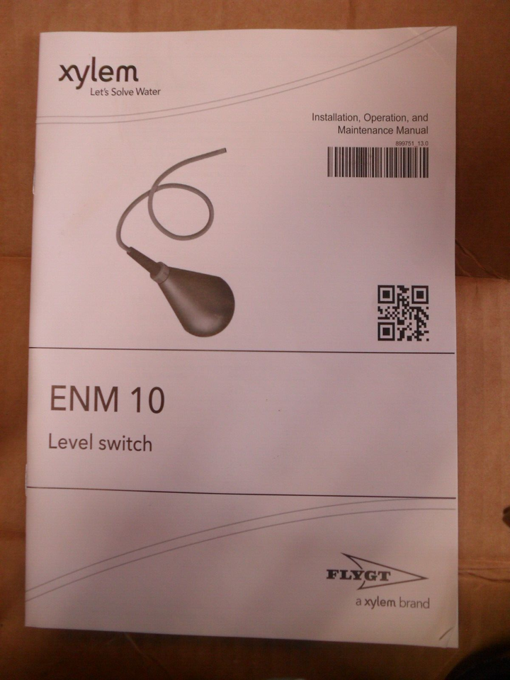 ENM-10 FLYGT NON-MERCURY PUMP CONTROL FLOAT SWITCH 40' P/N 5828812 | eBay