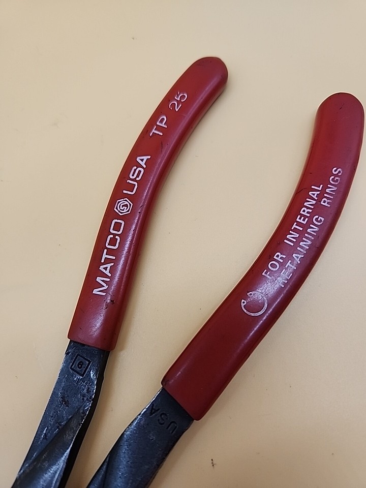 Matco Tools TP25 USA Internal Retaining Ring Pliers | eBay