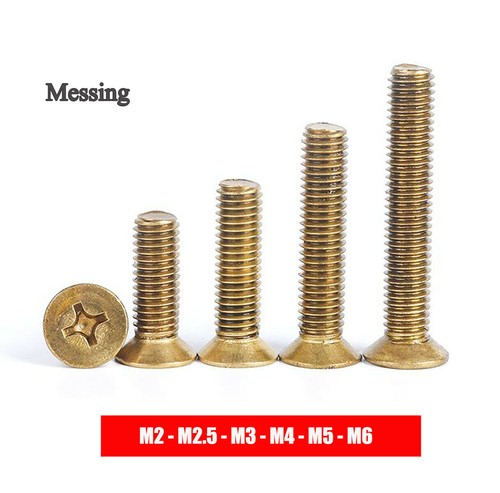 Messing Senkkopfschrauben Senkkopf Kreuzschlitz PH Schrauben M2 M2.5 M3 ...