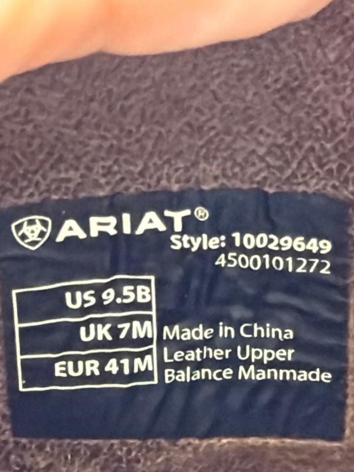 Ariat Womens Western Boots With Shock Shield Cushion Heel Strike ...