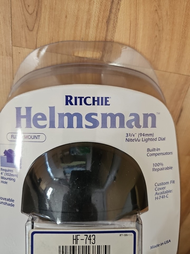👍🏽 💵Ritchie HF-743 Helmsman Combidial Compass Flush Mount Black Boat Sailboat | eBay
