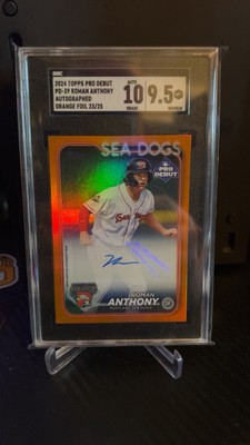 2024 Topps Pro Debut - Roman Anthony Autograph 23/25 Orange Foil | eBay