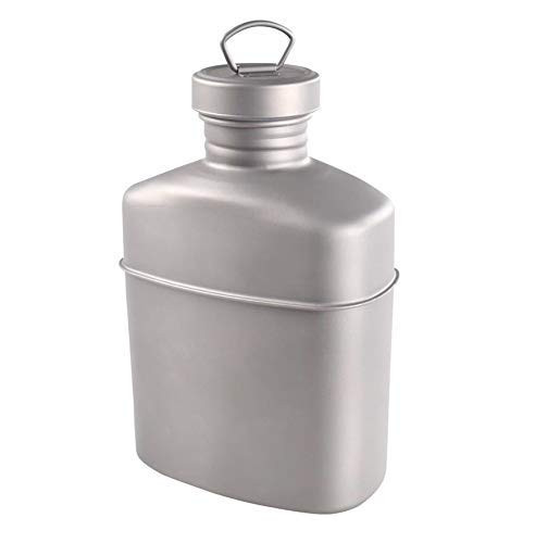 Titanium Canteen Military Mess Kit 1100ml 37oz Capacity with 750ml and ...