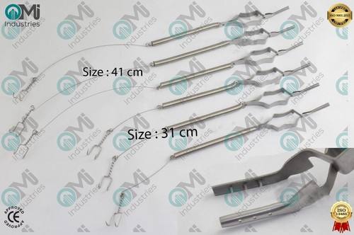 yasargil Gelea Spring Hook Length 31 cm & 41 Cm 6 PCs Set Surgical ...