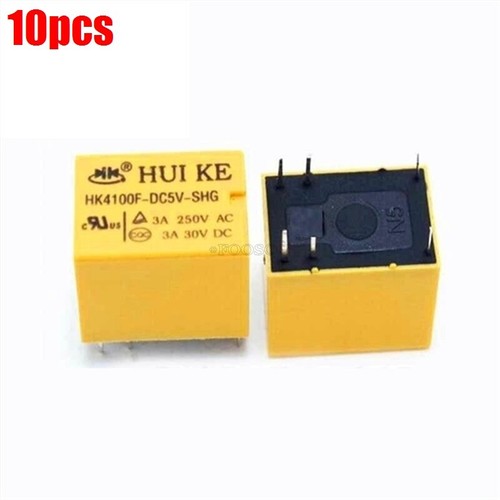 10Pcs 5V Relay HK4100F-DC5V-SHG 3A 250Vac 30Vdc Huike Dc wi | eBay