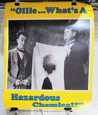 1987 Hal Roach Studios Cinema Safety Products poster- Helpmates &Oliver ...