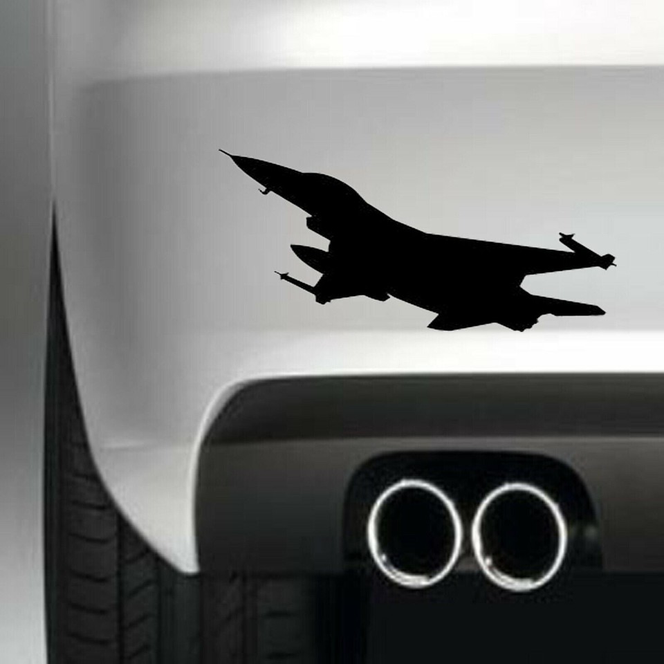 FIGHTER JET Sticker Decal-Reflective/Metallic Color Car Decal Funny ...