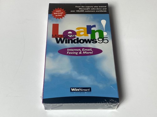 Microsoft Windows 95 VHS New Internet Email Faxing Winstruct | eBay
