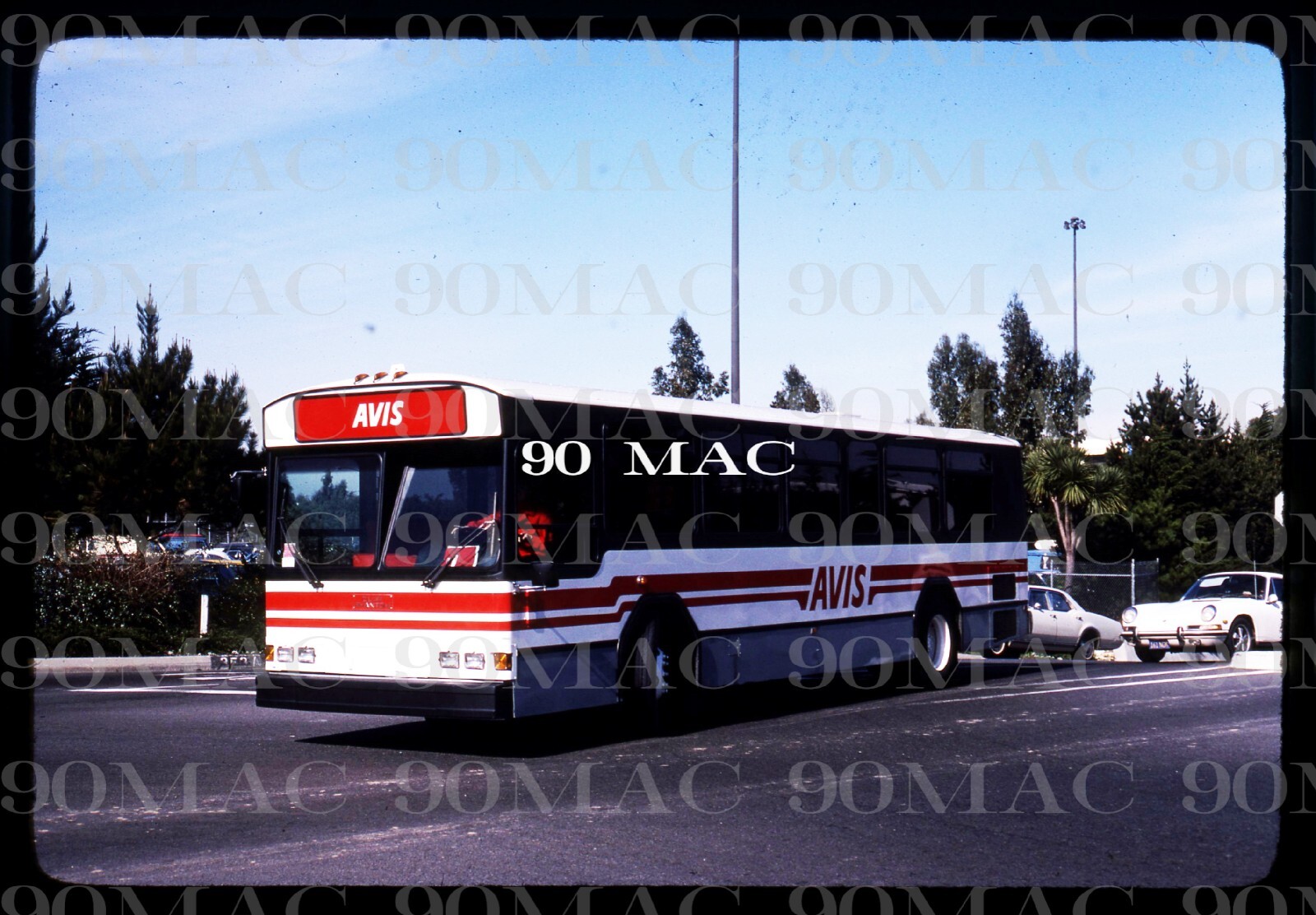 AVIS CAR RENTAL. GILLIG BUS #1. Original Slide 1981. | eBay