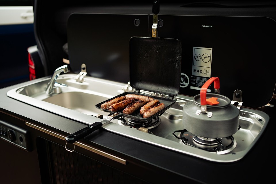 Slidepod Gen 3 Including Full Length Bed - Full Van Camping Set up ...