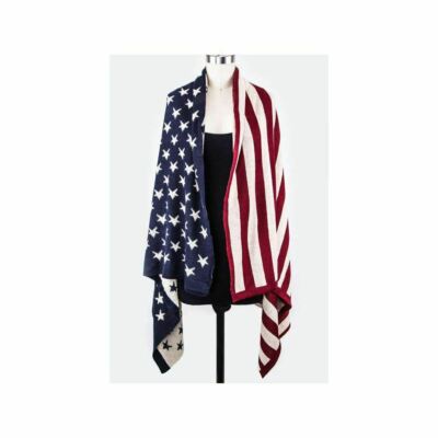 Star Spangled Arylic Women men Patriotic USA American Flag Wrap Scarf ...