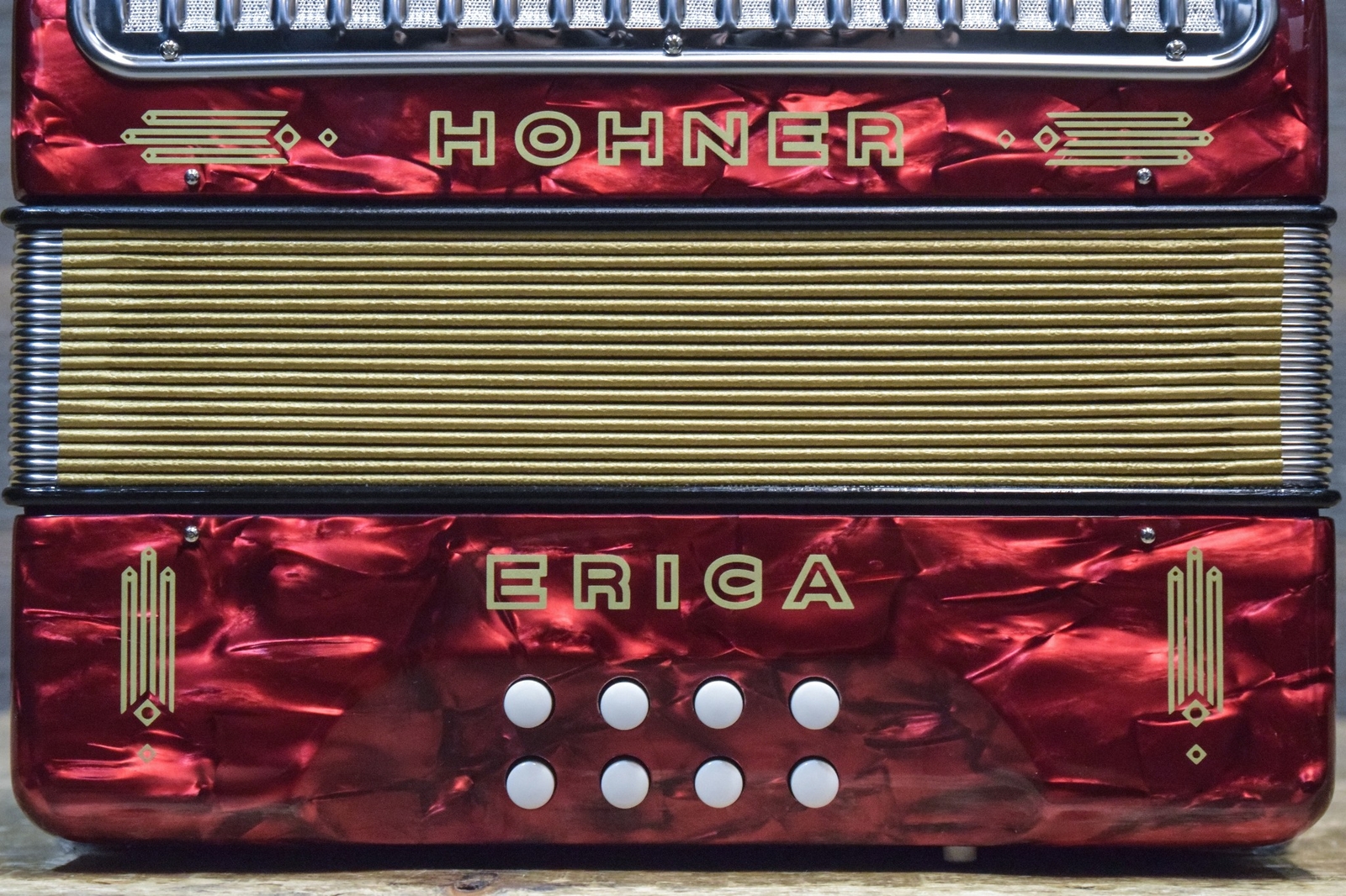 HOHNER Erica Diatonic Button Accordion - Pearl Red for sale online | eBay