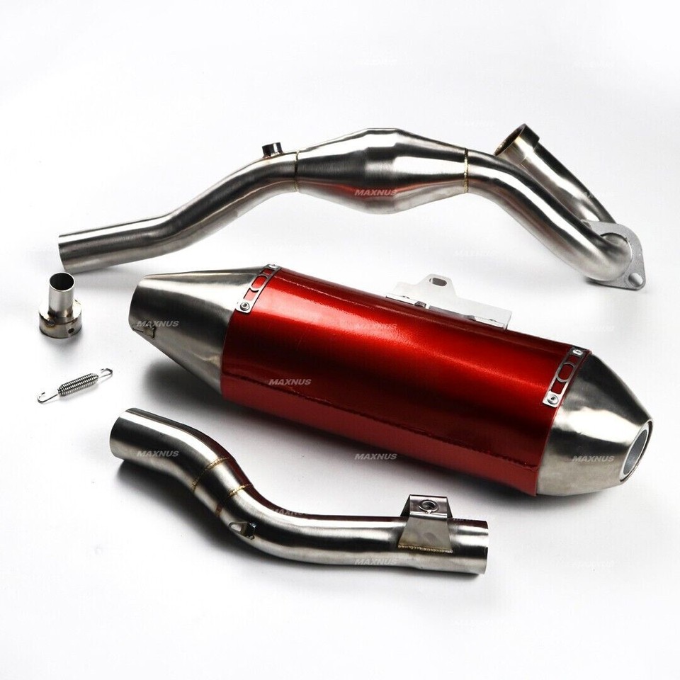 RED EXHAUST FULL SYSTEM PIPE EXCITING SOUND FOR HONDA CRF300L RALLY ...