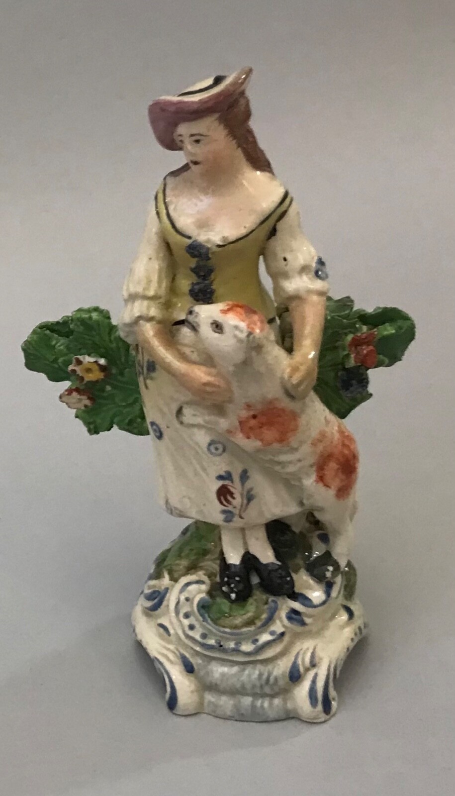 STAFFORDSHIRE FIGURE, SHEPHERDESS, SHEEP AND BOCAGE . GEORGIAN | eBay
