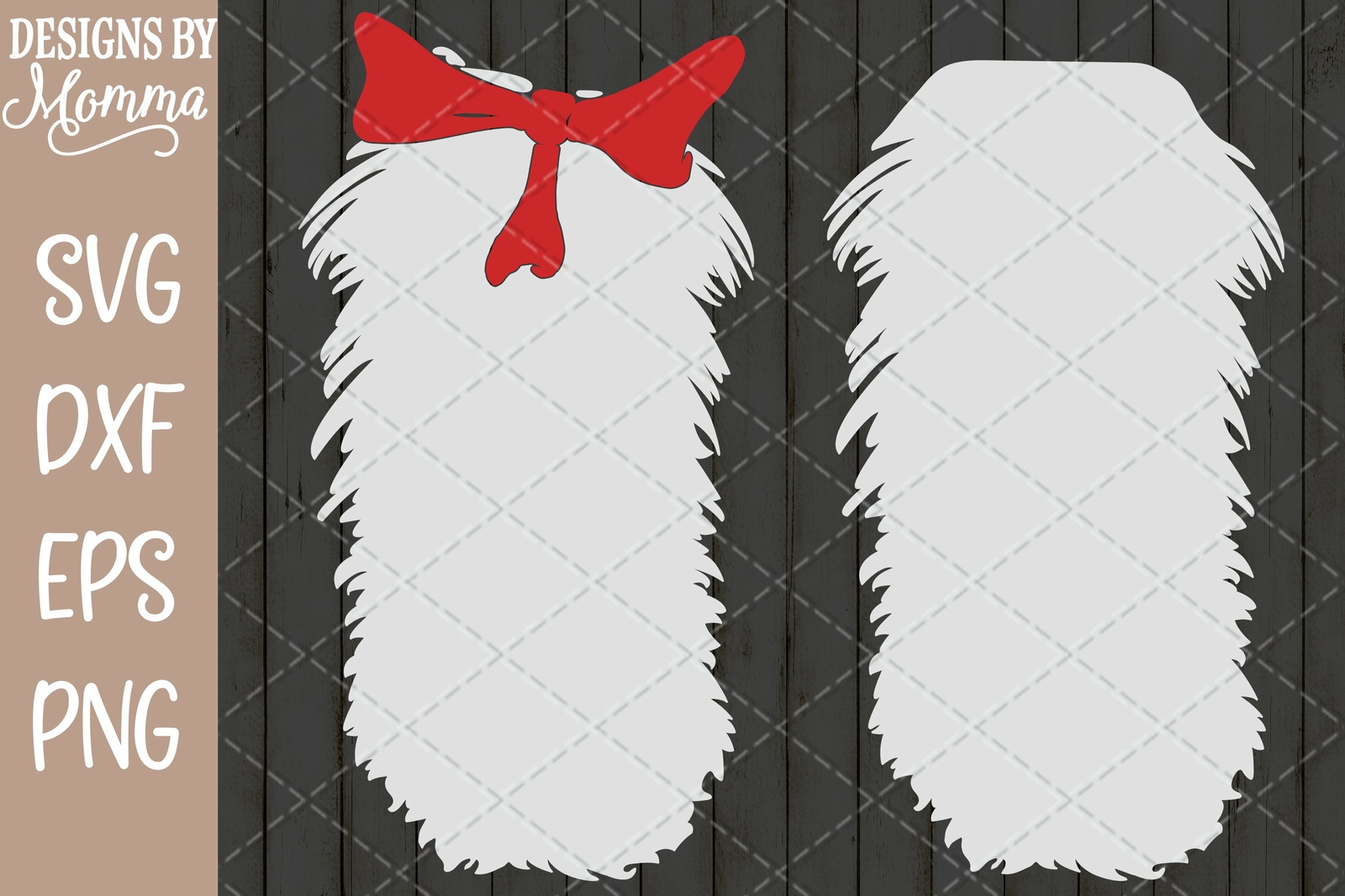 Cat Hat Fur Belly Stomach Bow Bowtie SVG DXF EPS PNG Cut File Cricut ...