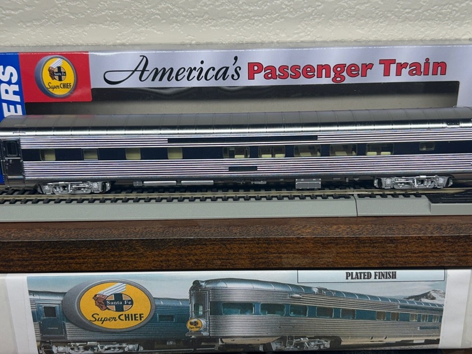 SANTA FE "SUPER CHIEF" FULL PLATED 8 CAR SET -STREAMLINE HO Scale NEW ...