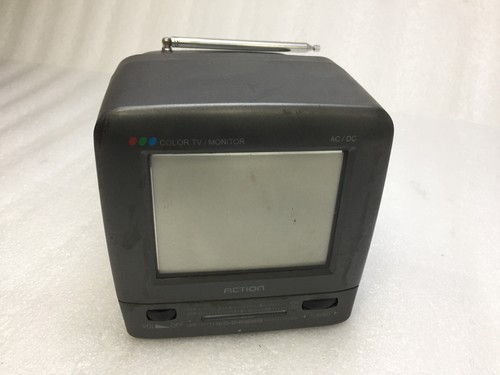 Vintage Action 5" Color TV CRT AM FM Radio ACN-5503 Portable, Radio/TV ...
