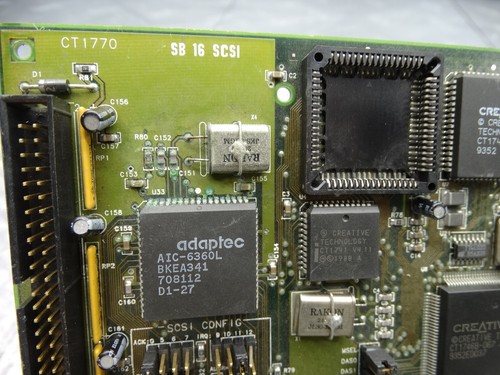 Creative Soundblaster ISA Bus SB16 SCSI-2 Sound Card CT1770 Vintage | eBay