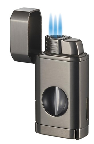 Visol Diablo Butane Torch Triple Flame Refillable Gas Lighter, Built in ...