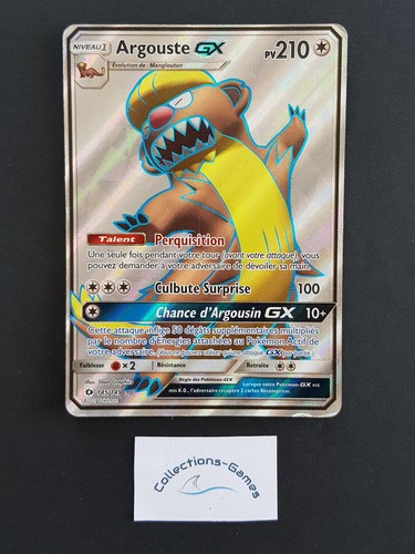 Carte Pokémon Argouste Gx Full Art 145/149 - Ultra - Soleil et Lune de ...