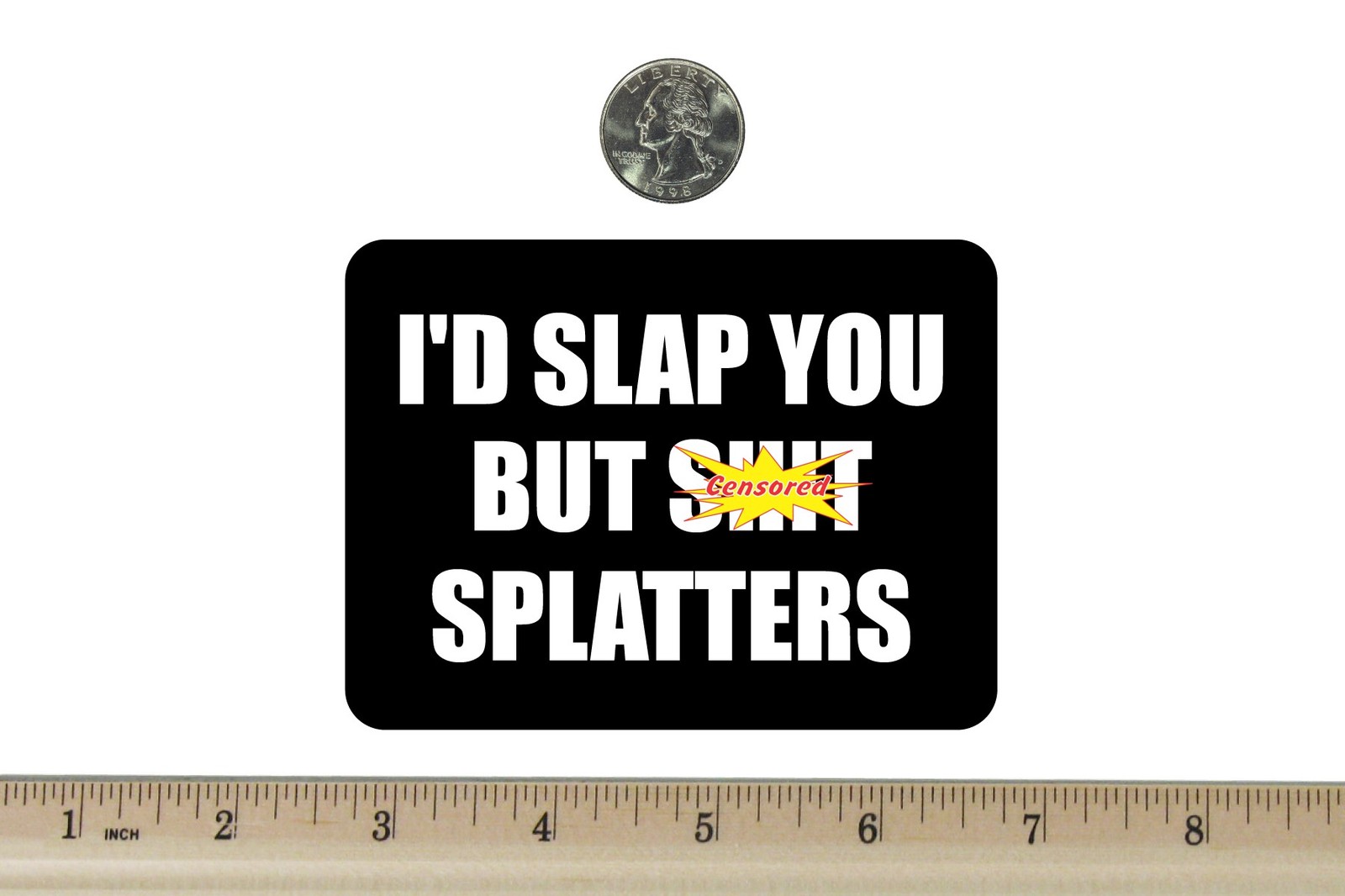 3 x 4 Biker Refrigerator Magnet I'd Slap You BM322 | eBay
