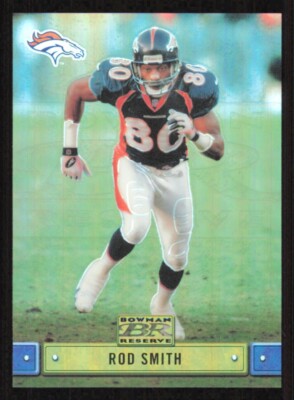 2000 Bowman Reserve ROD SMITH Football card DENVER BRONCOS #102 | eBay