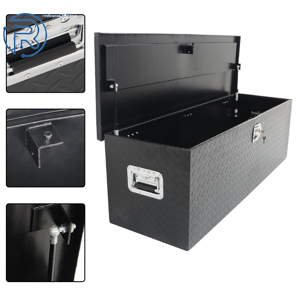 49"×15"×15" Aluminum Truck Pickup Flat Bed Tool Box Underbody Storage ...
