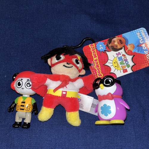 Ryan's World Ryan plush Plus 2 Plastic Figures 603154876059 | eBay