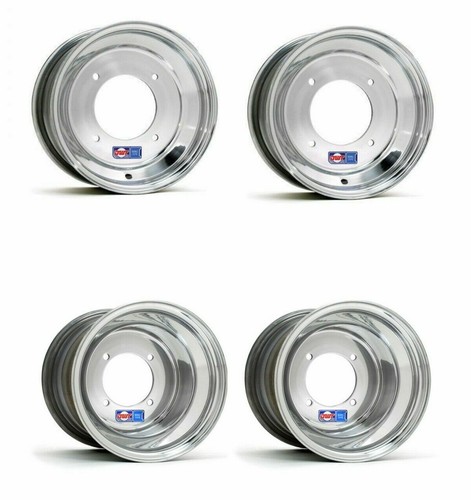 DWT Polished 10" 10x5 Front Rear Rims 10" 10x8 Yamaha Blaster 200 Tri-Z ...