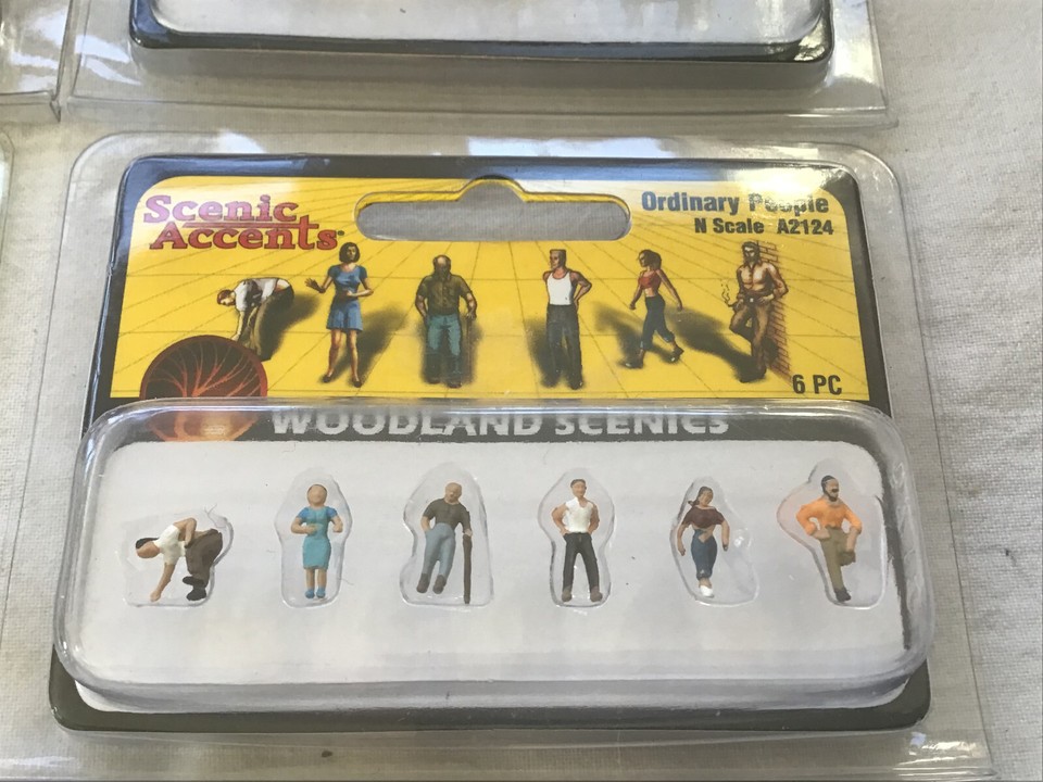 WOODLAND SCENICS N GAUGE JOB LOT OF 5x VARIOUS PACKS OF FIGURES | eBay UK