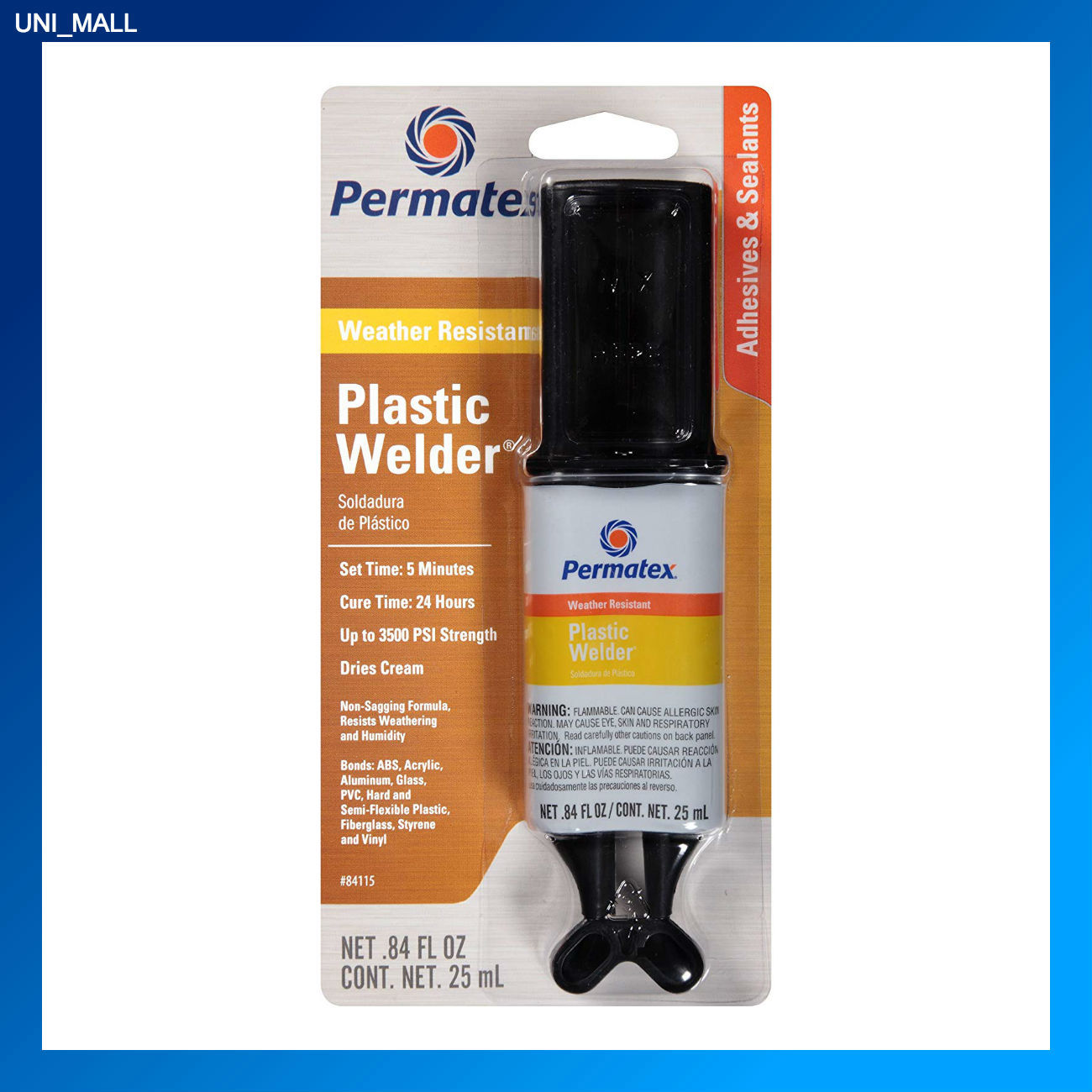 Permatex New 84115 PermaPoxy 5 minute Plastic Weld .84 oz. | eBay
