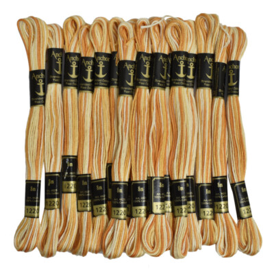 Anchor Cotton Thread Hand Embroidery Cross Stitch Stranded Crafting,25 ...